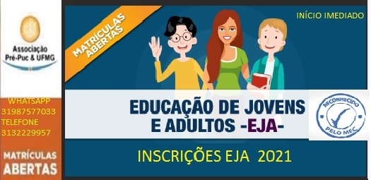 Supletivo EJA | Associação Pré-Puc e UFMG Supletivo EJA | Associação Pré-Puc e UFMG